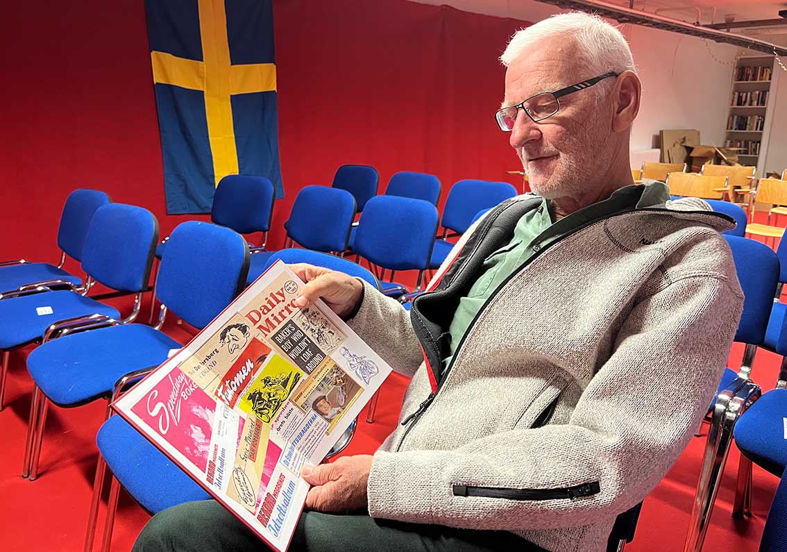 Lars-Evert såg till att stjärnans berättelse blev en bok - Skillingaryd