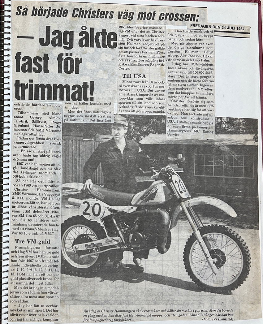 Hammargren blir med i Hall of fame - Skillingaryd