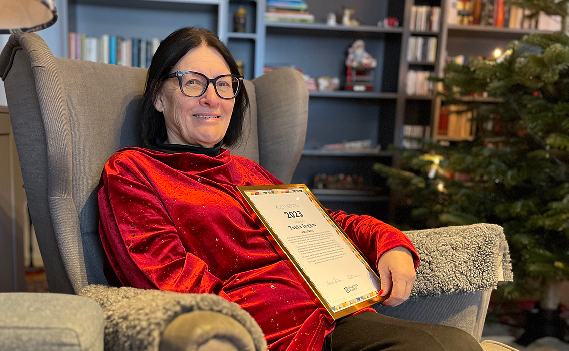 Hemma hos Tuula - en av årets kulturpristagare - Skillingaryd