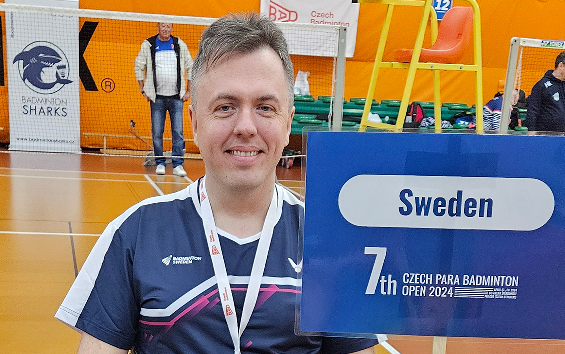 Johan Steirud presterade i parabadminton - Skillingaryd
